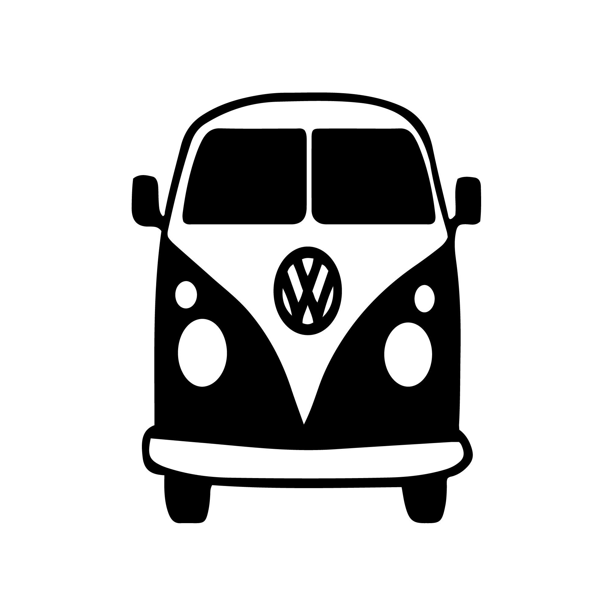 Groovy VW Van Clipart Set, Minibus VW Van Svg , Campervan Png ,camping ...