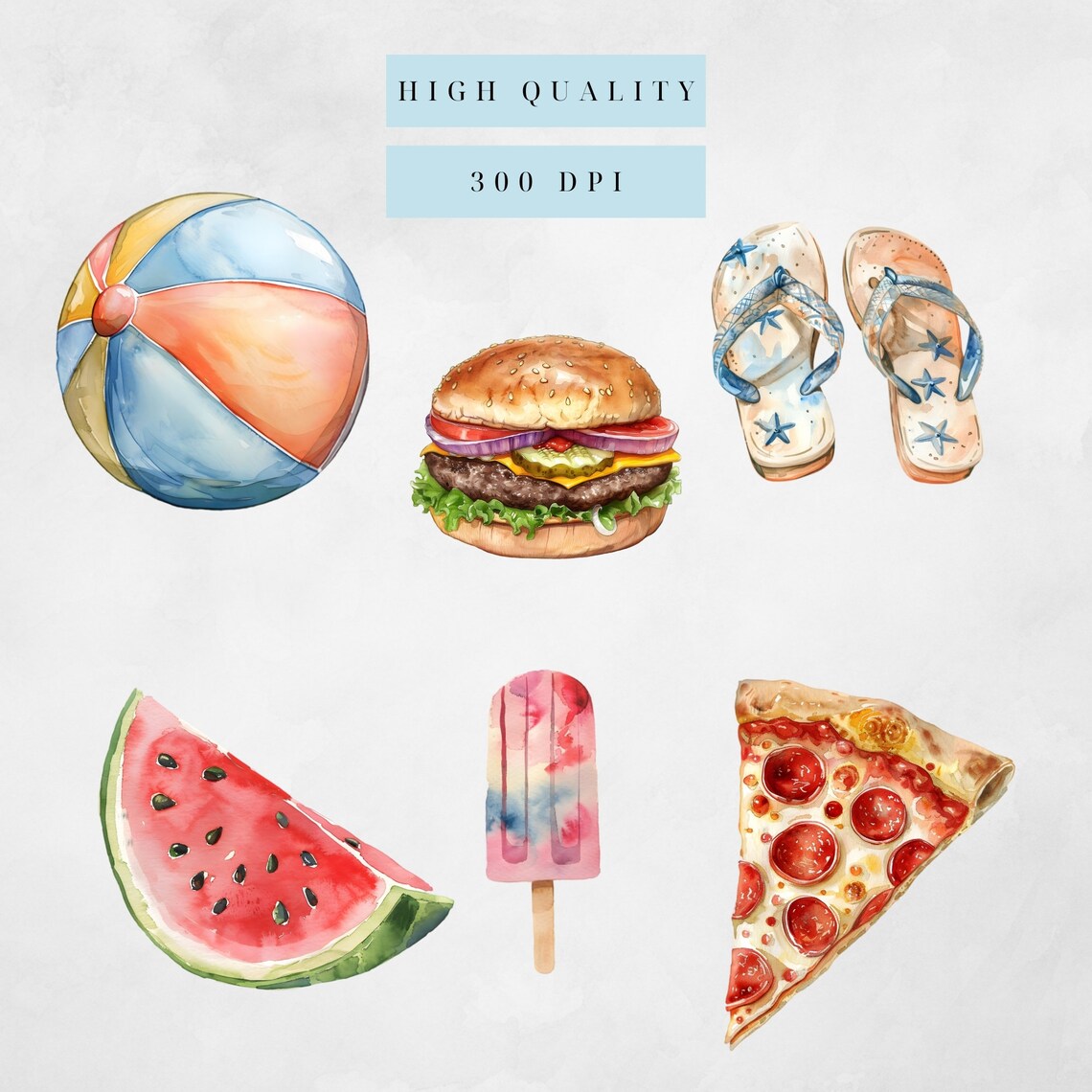 Summer Time Clipart, Summer Pool Party Clip Art, Flamingo Pool Float ...