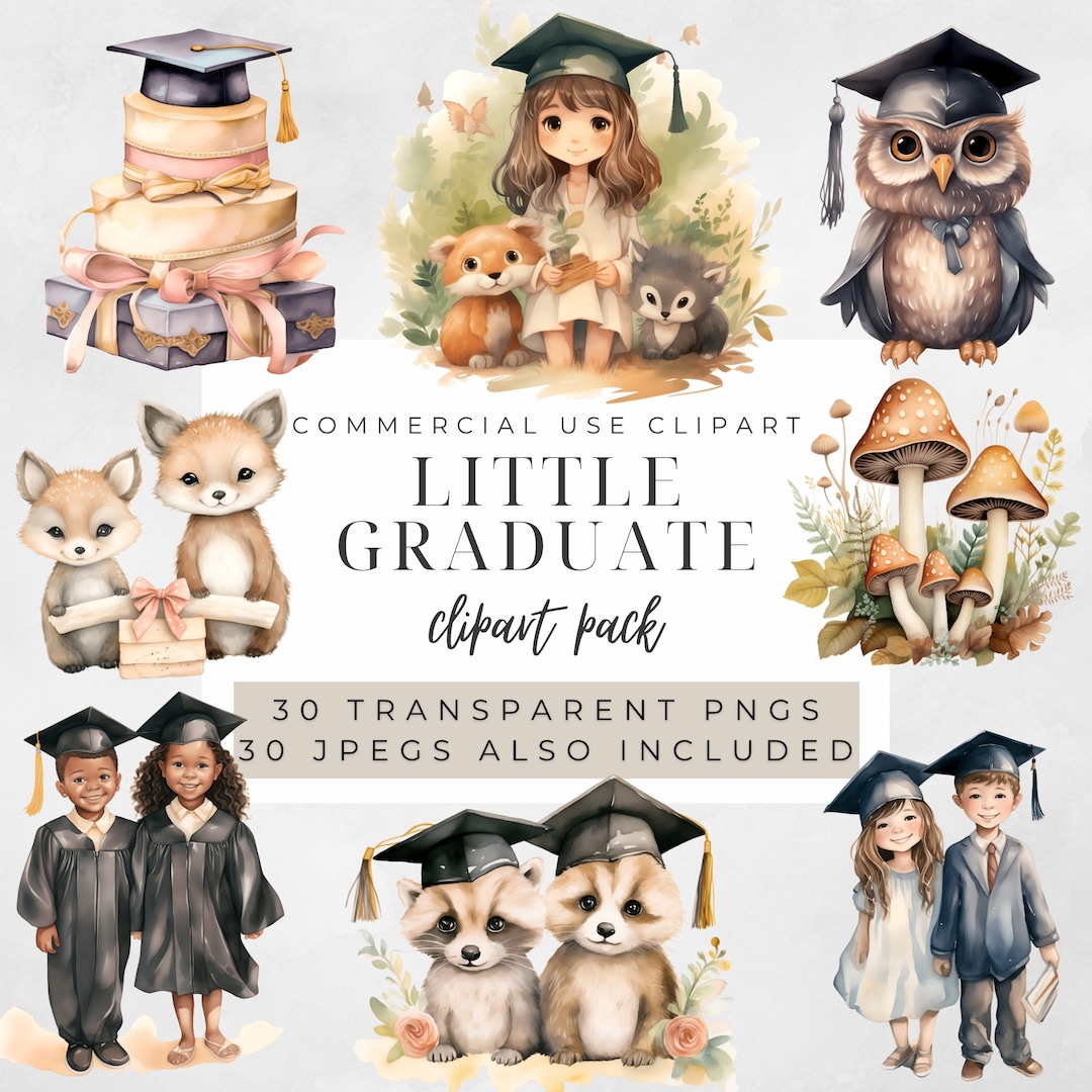 Kindergarten Graduation Clipart, Kids Preschool Graduate Images, Cute ...