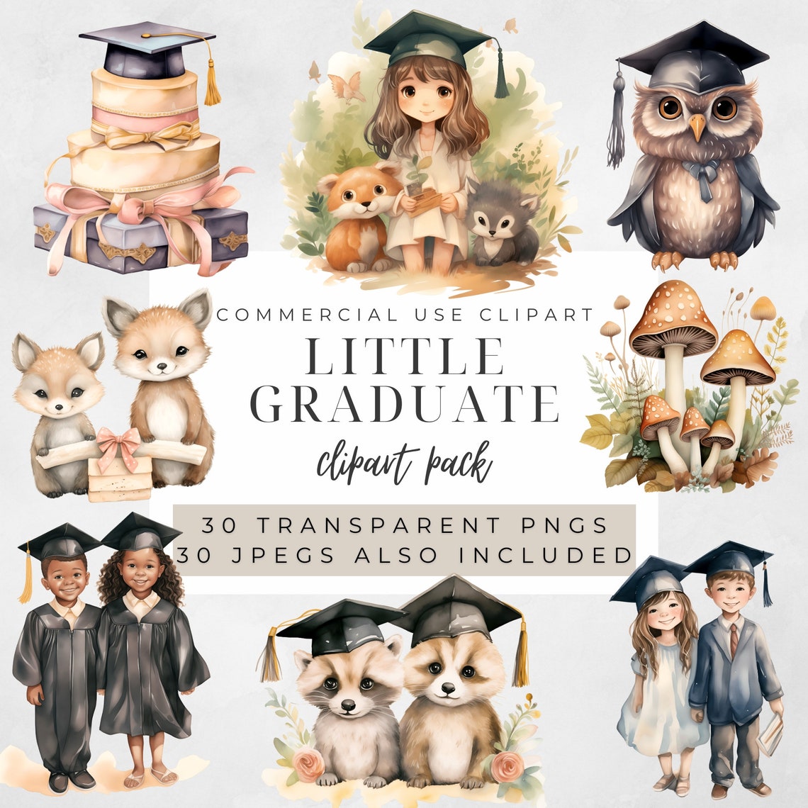Kindergarten Graduation Clipart, Kids Preschool Graduate Images, Cute ...