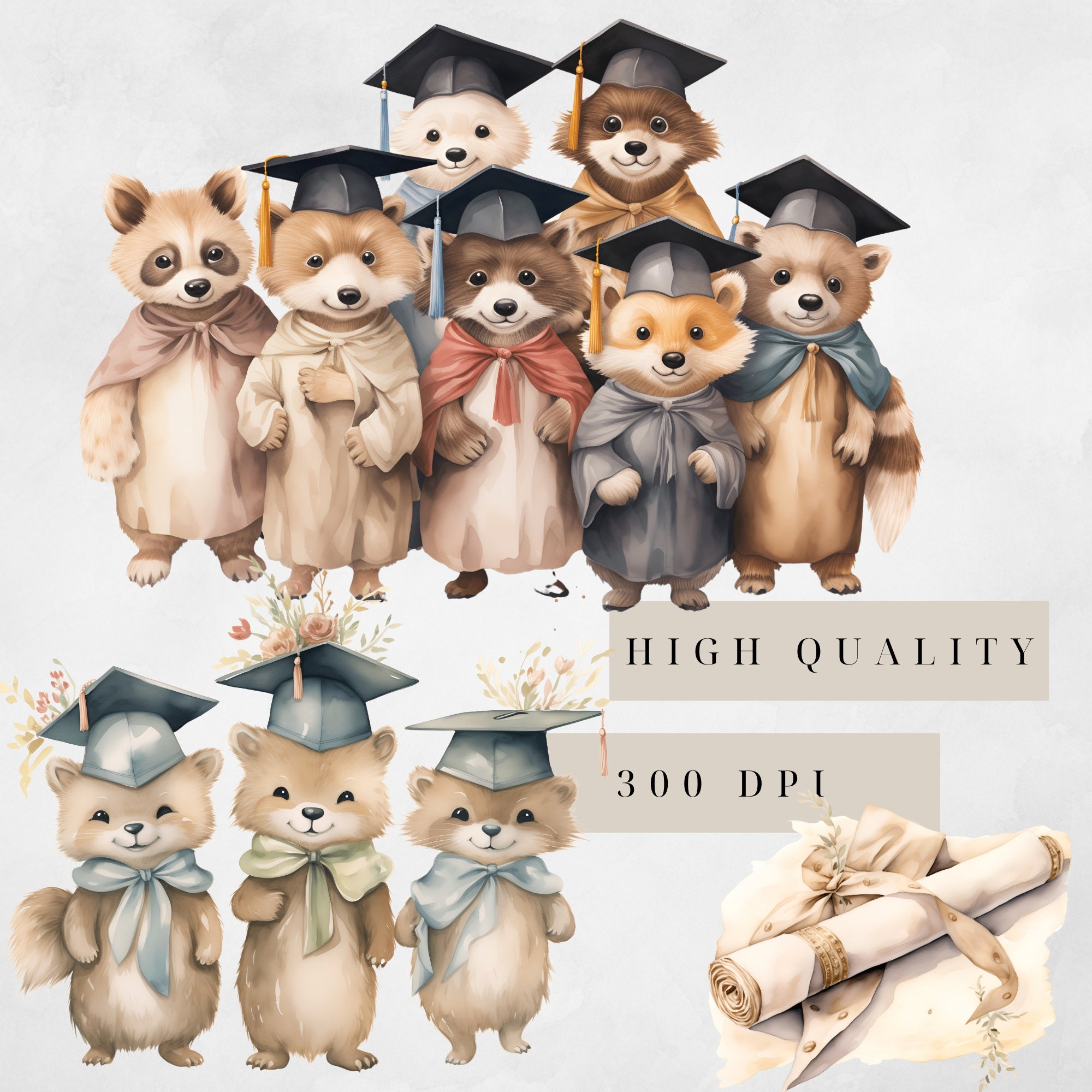 Kindergarten Graduation Clipart, Kids Preschool Graduate Images, Cute ...
