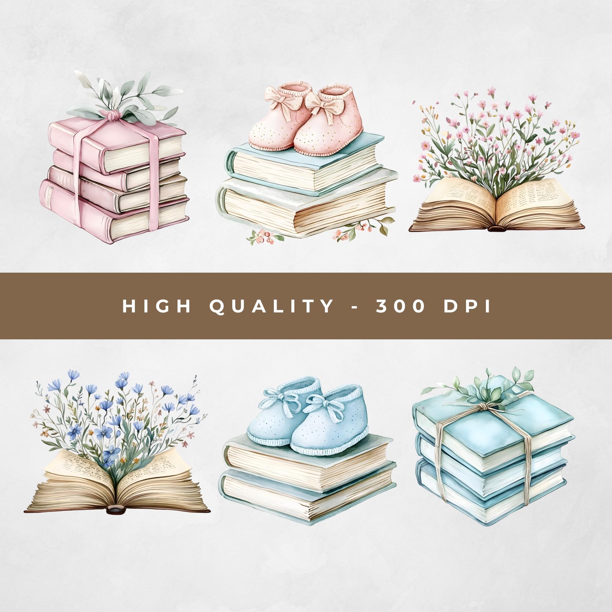 A New Chapter Clipart Color Variations Bundle, Book Themed Storybook ...