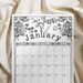2024 Printable Calendar Whimsical, Vintage, Botanical Art, Witch ...