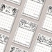 2024 Printable Calendar Whimsical, Vintage, Botanical Art, Witch ...