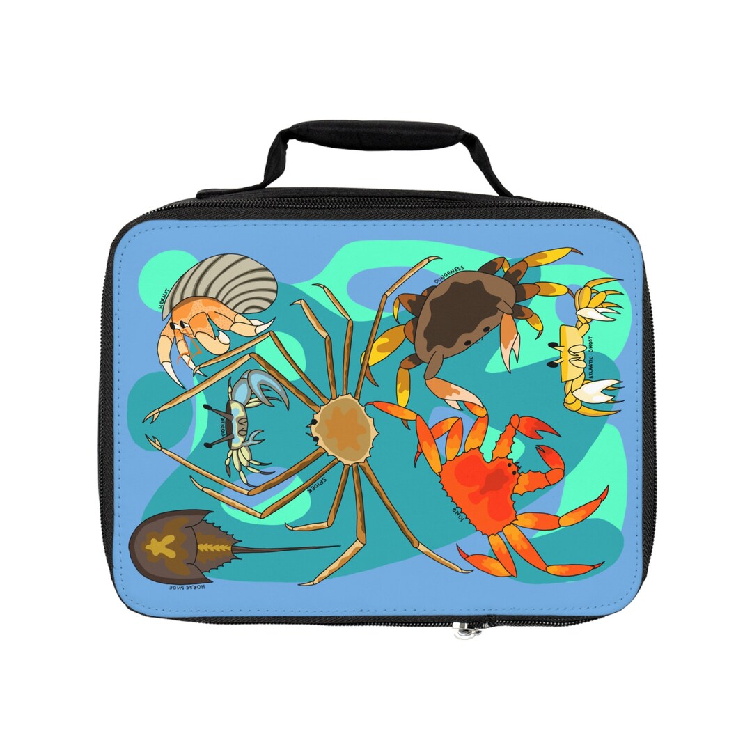 Crab Lunchbox, Fun Crab Design Lunch Box, Kids Animal Lunch Box, Kids ...