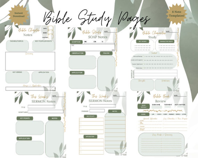 Complete Bible Study Bundle & Chronological Bible Reading Guide - Etsy