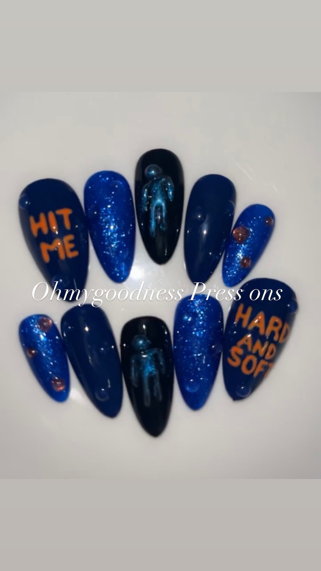Custom Eilish Nails (HMHAS) - Etsy