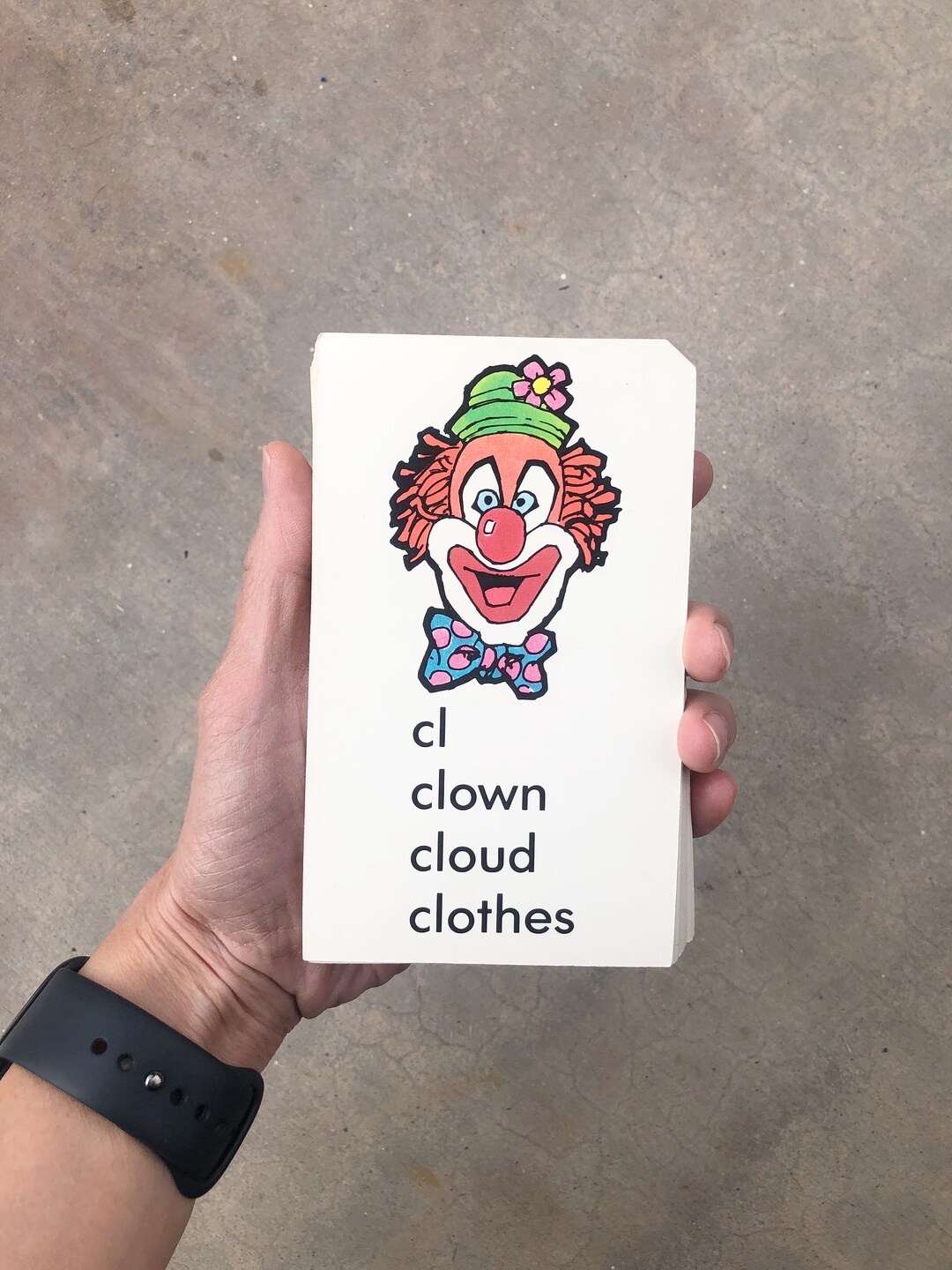 Vintage Cartoon Craft Flash Cards Set - Whimsical Imagery for Creative ...