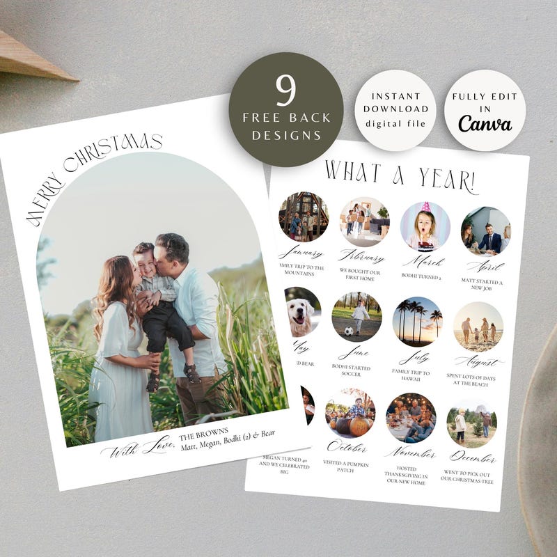 Year in Review Card - Etsy