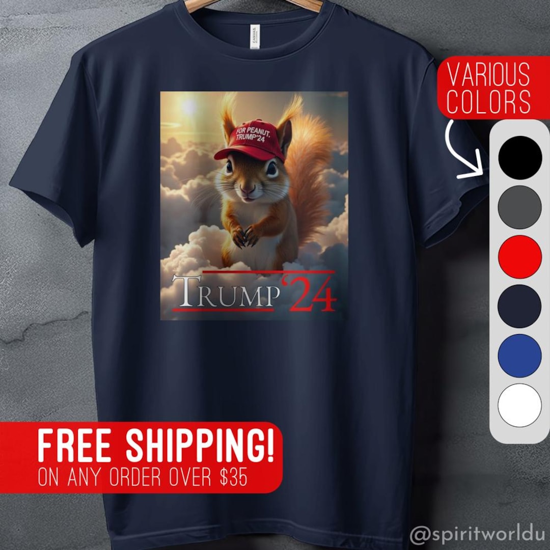 Peanut Squirrel Shirt, Justice for Peanut, Trump Peanut Tee, Funny ...