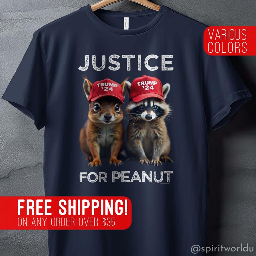 Justice for Peanut Shirt, Peanut Squirrel Softstyle Tee, Pnut Squirrel ...