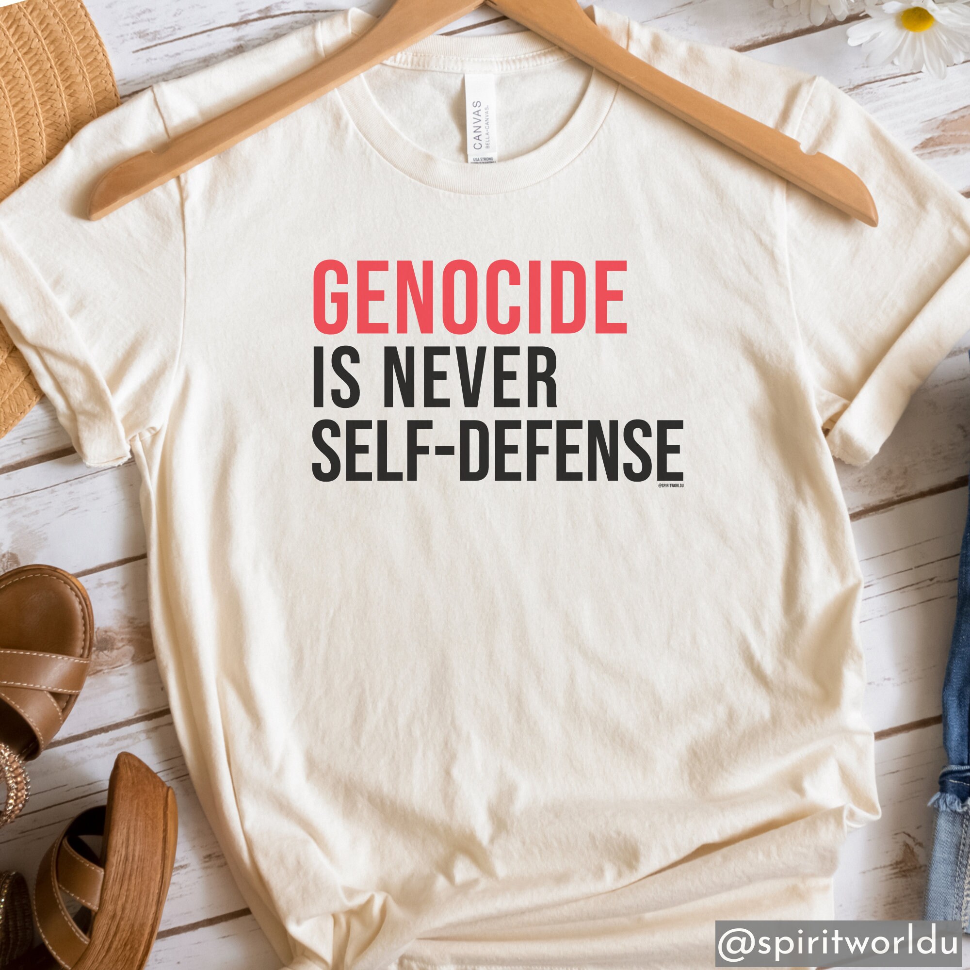 Genocide is Never Self-defense Shirt, Sweater or Hoodie. Free Palestine ...