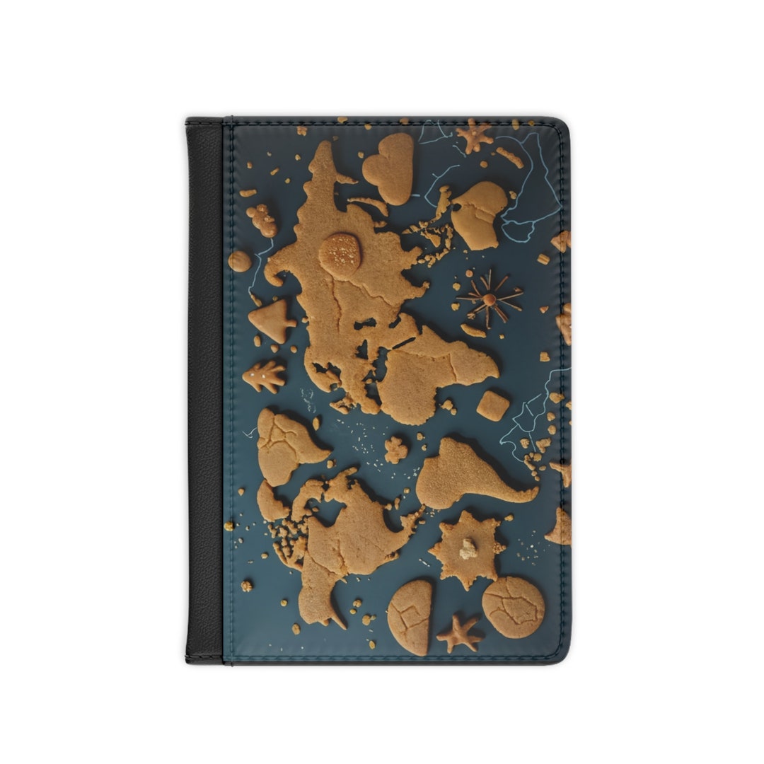 Passport Cover World Map of Cookies - Etsy