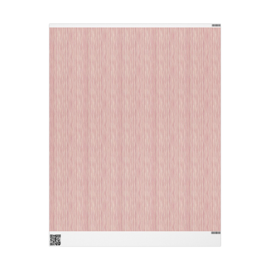Thin Stripes on Mauve Pink Wrapping Paper, Cream Stripes on Pink ...