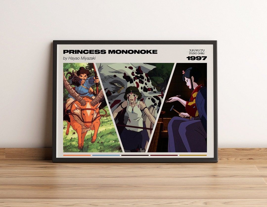 Princess Mononoke Digital Poster From Studio Ghibli, Print for ...