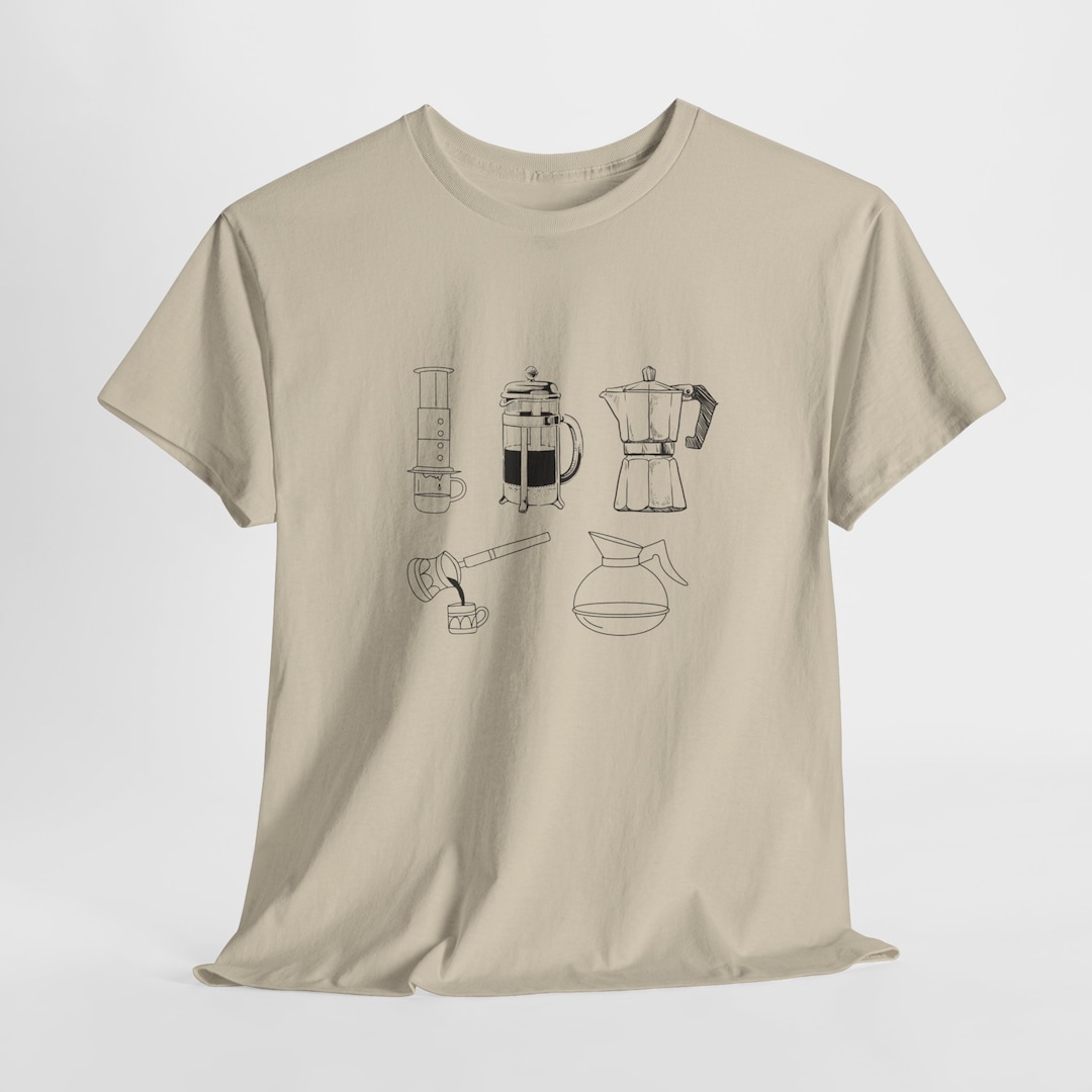 Coffee T-shirt, Food Shirt, Coffee Screen Printed T Shirt, Clothing ...