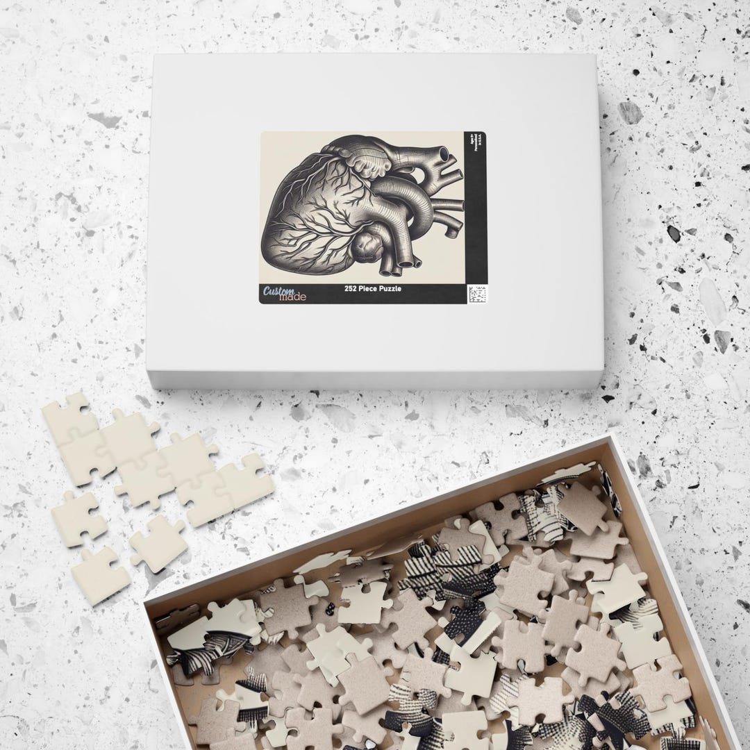 Anatomical Heart Puzzle 110, 252, 520, 1014-piece - Etsy