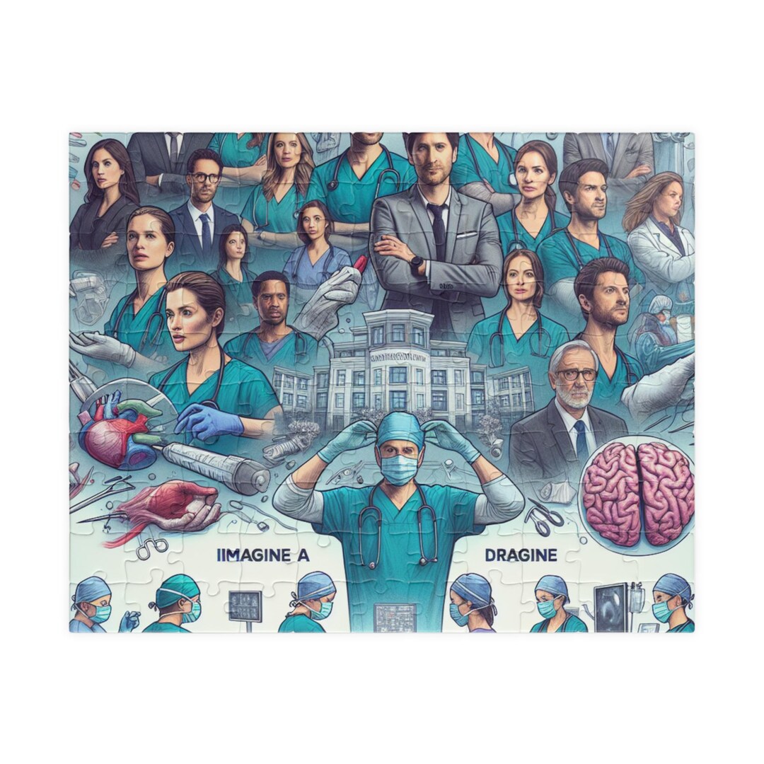 Jigsaw Puzzle, Medicine Themed, Pharmacy Gift, Doctor Puzzle, Health ...