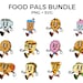 Food Pals SVG Bundle, Food Bundle, Food Cricut, Breakfast, Lunch ...