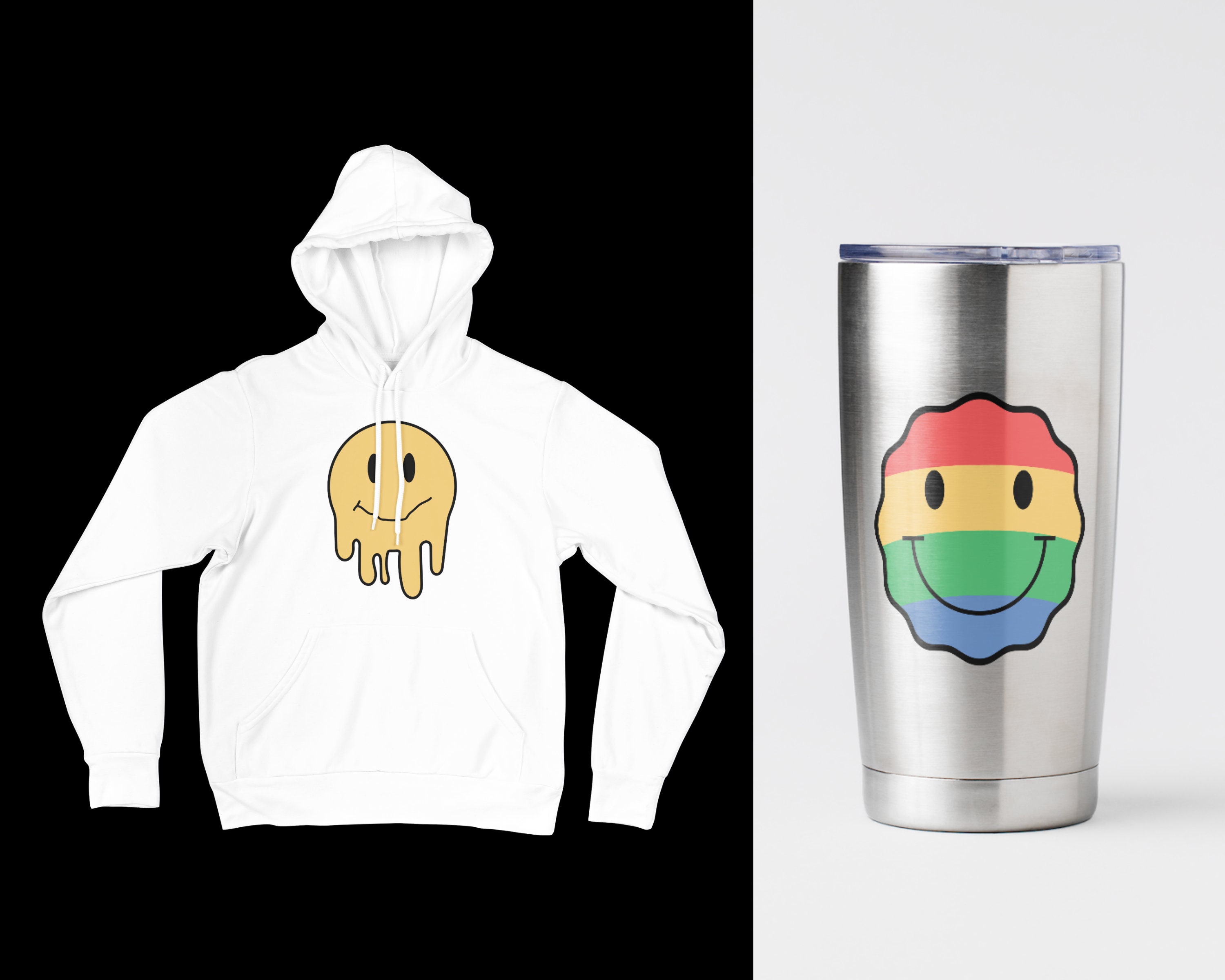 Smiley Face Emoji, Smiley Face Bundle, Smile PNG, Smile SVG, Happy Face ...