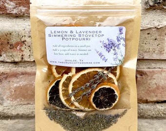 Lemon Lavender Simmering Kit, Potpourri, Simmer Pot - Etsy