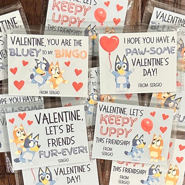 Bluey Valentine Box - Etsy