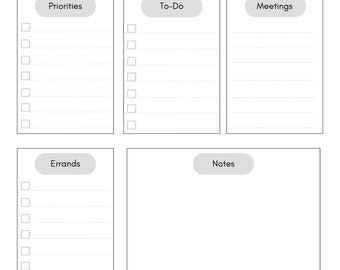 Work From Home Planner, Wfh, Planner Organizer, Meeting Organizer, Work ...