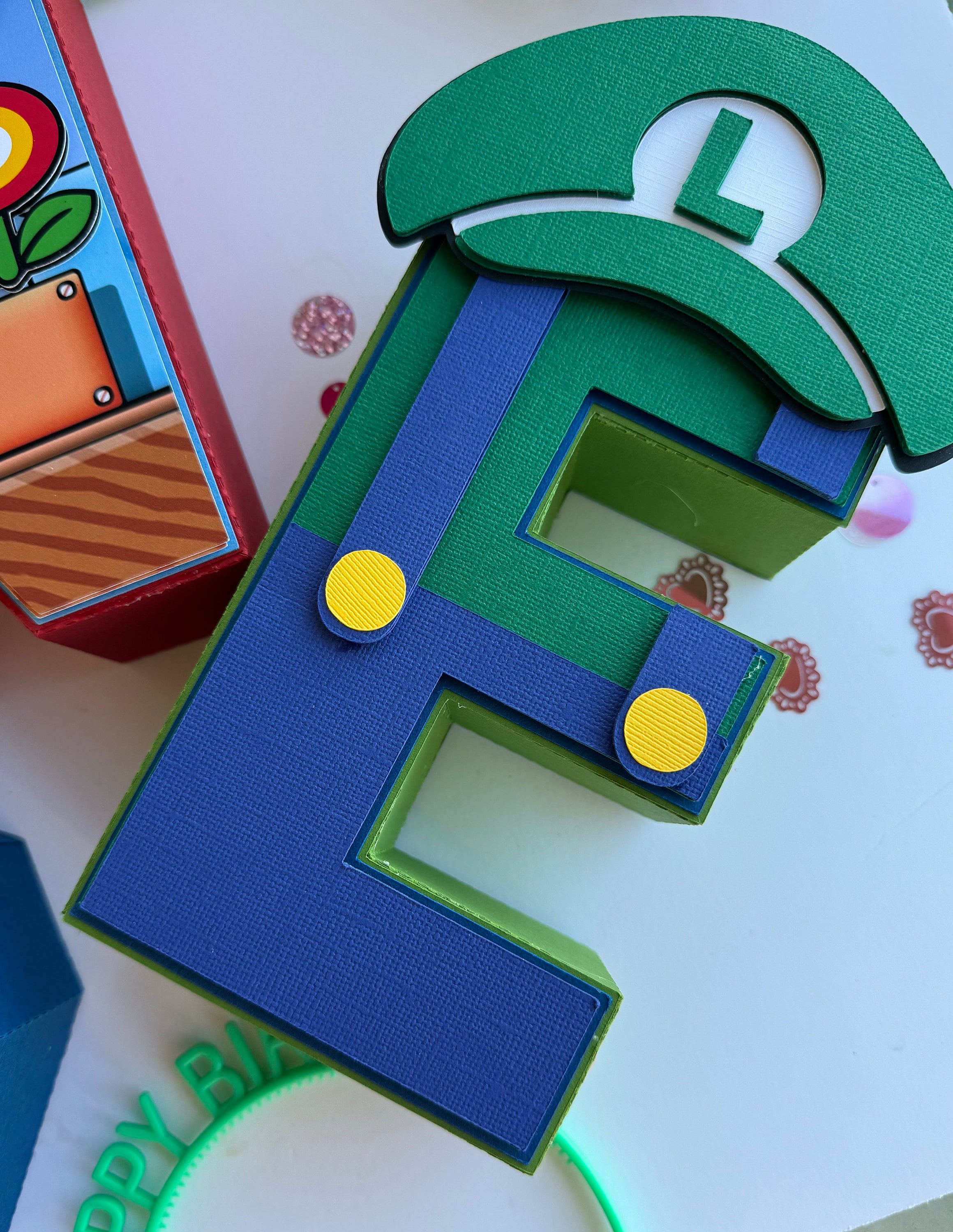 Mario 3D Letters Mario Party Decor Super Mario Baby Shower Super Mario ...