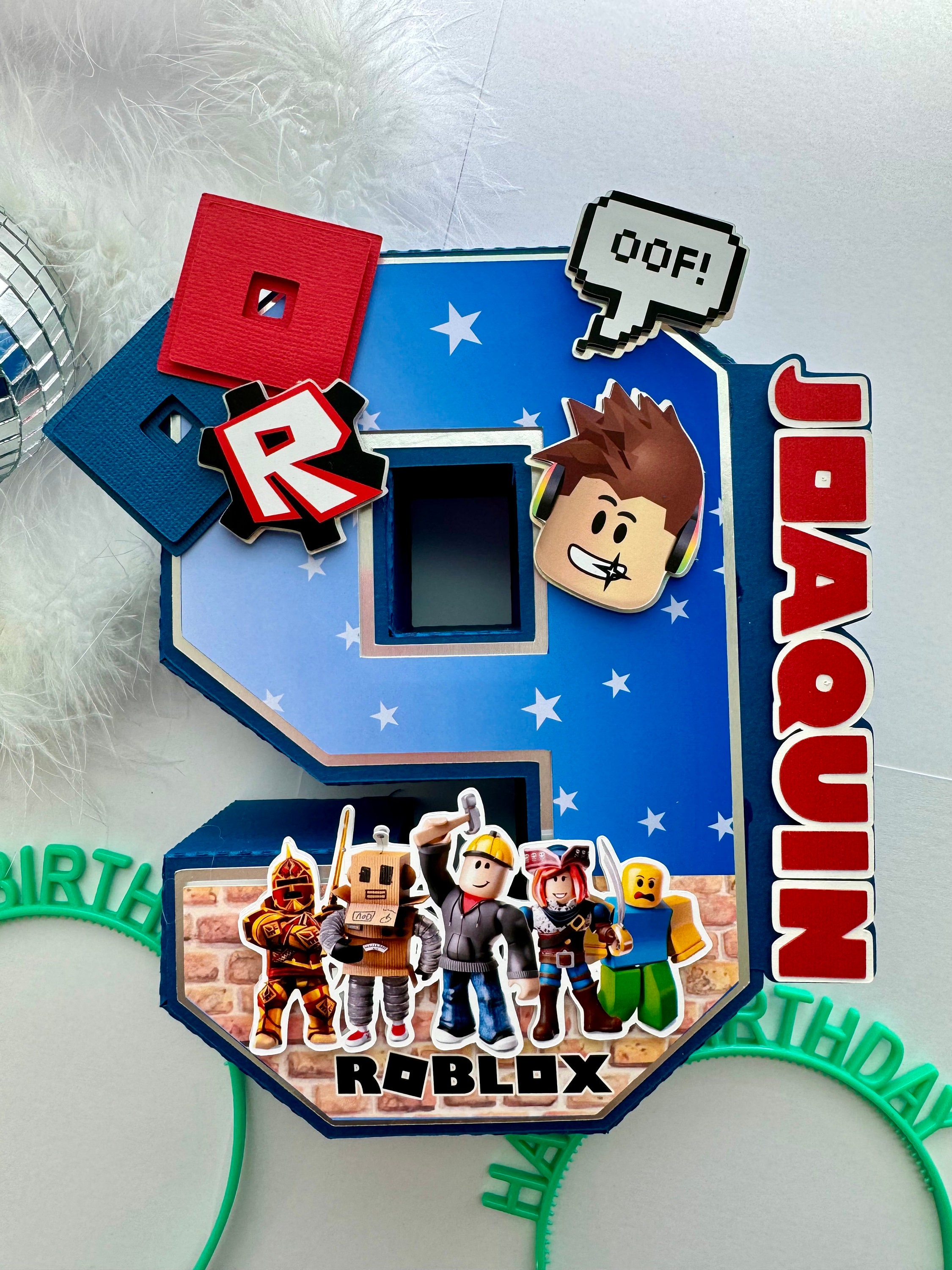Roblox 3D Letters - Roblox Party Decor - Roblox 3D Numbers 0-9 - Etsy