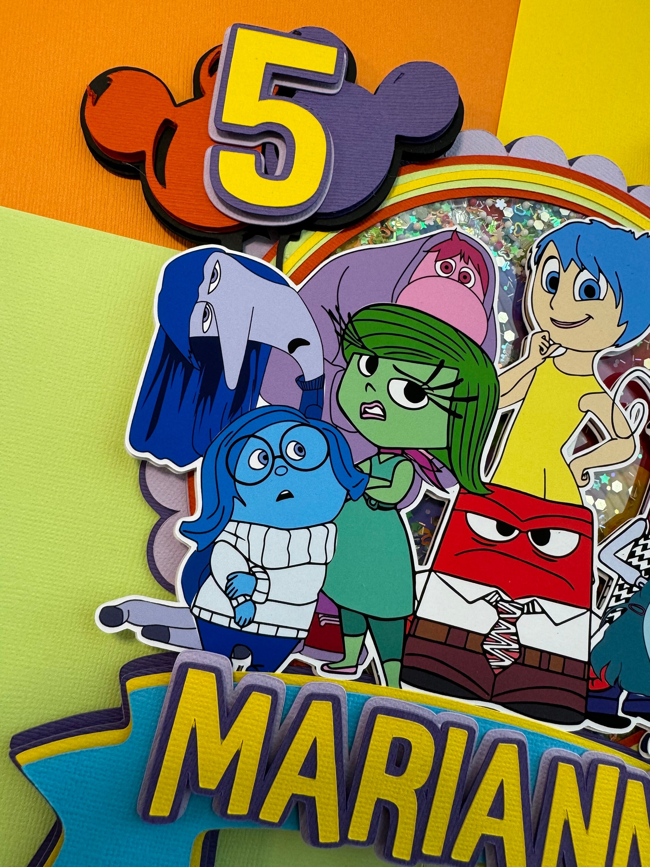 Inside Out Cake Topper Pixar Characters Cake Topper Inside Out Birthday ...