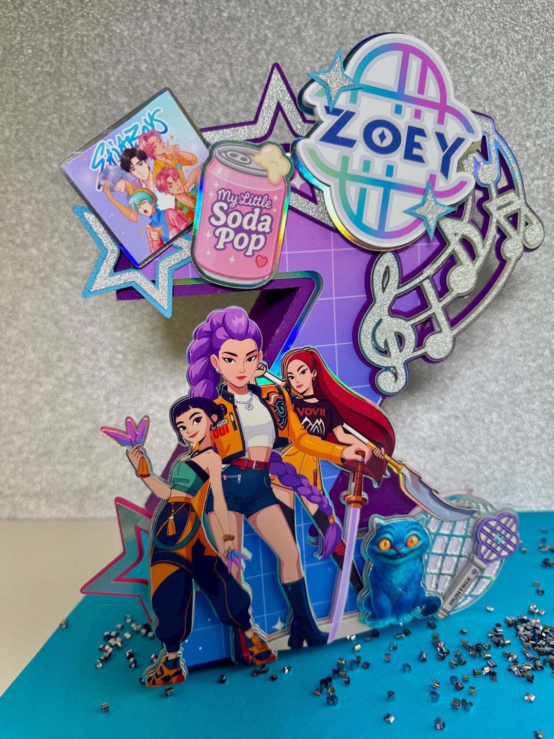 Kpop Demon Hunter Centerpiece Decor- 3D Letter Kpop Demon Decor - Etsy