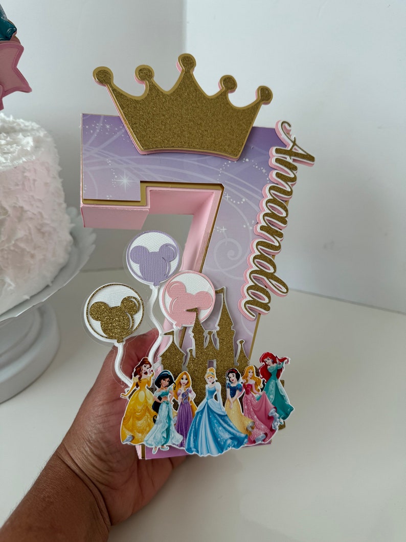 Princess Disney 3D Letters or Numbers| Princess Party Theme | Princess ...