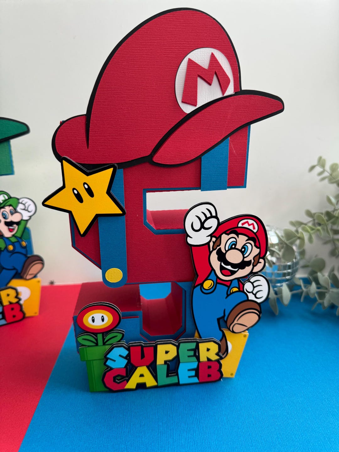 Super Mario 3D Letters - Mario Party Decor - Super Mario Baby Shower ...