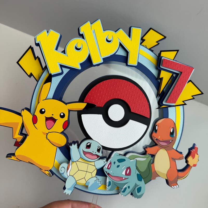 Pokemons Cake Topper - Etsy