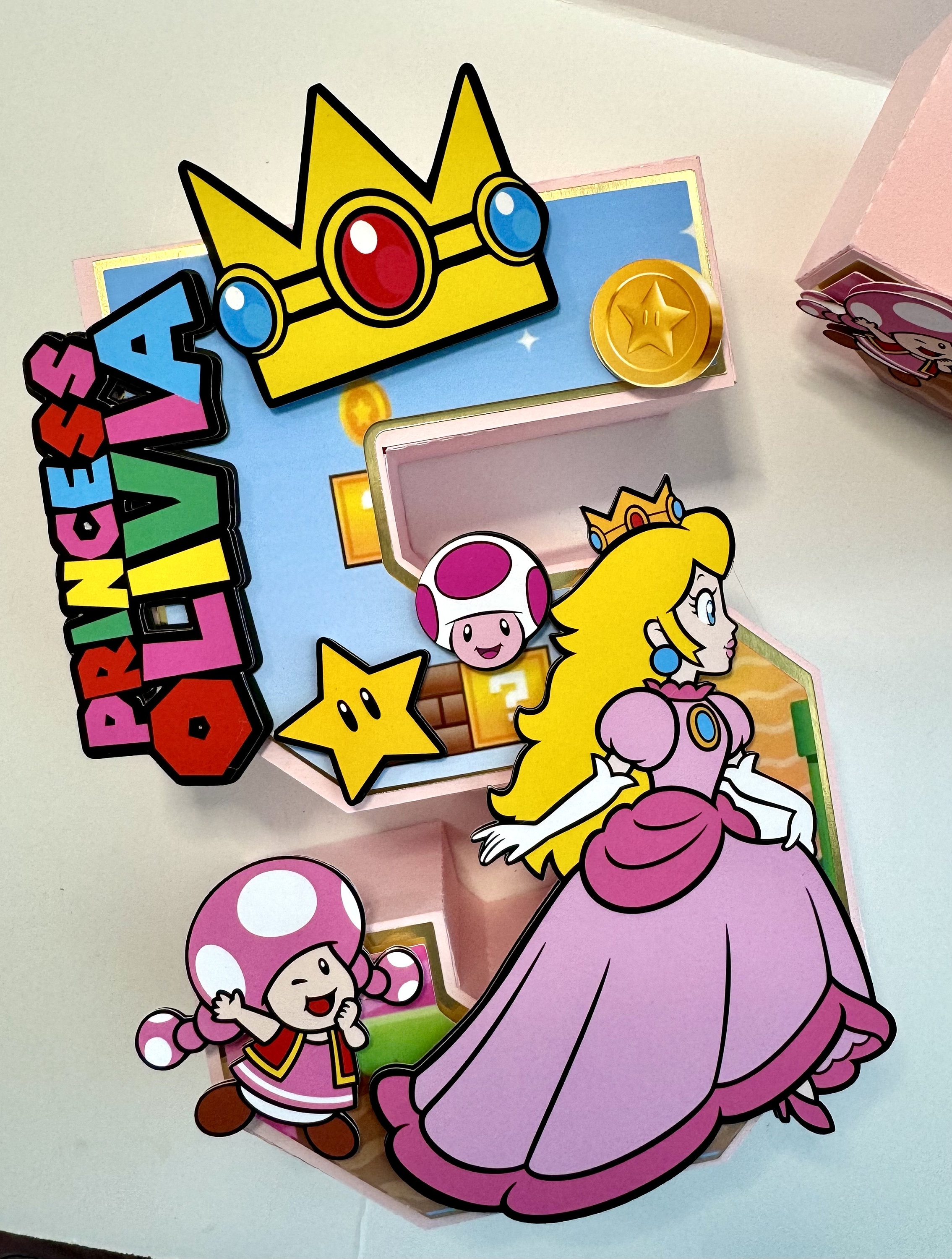 Princess Peach 3D Number/letter Custom Princess Peach 3D Letters - Etsy