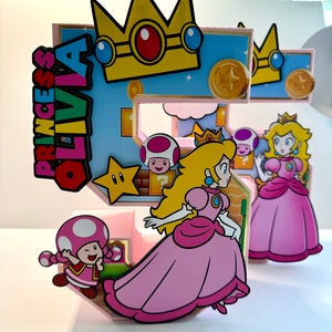 Princess Peach 3D Number/letter Custom Princess Peach 3D Letters - Etsy