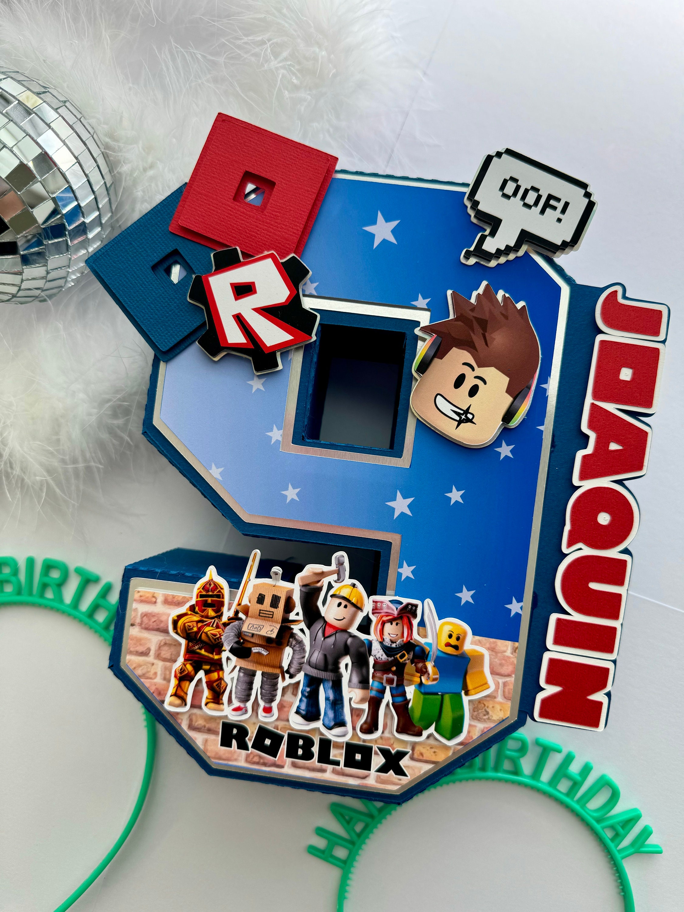 Roblox 3D Letters Roblox Party Decor Roblox 3D Numbers - Etsy