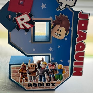 Roblox 3D Letters - Roblox Party Decor - Roblox 3D Numbers 0-9 - Etsy