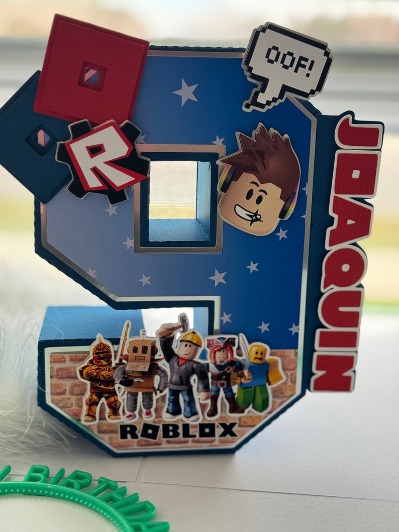 Roblox 3D Letters Roblox Party Decor Roblox 3D Numbers - Etsy