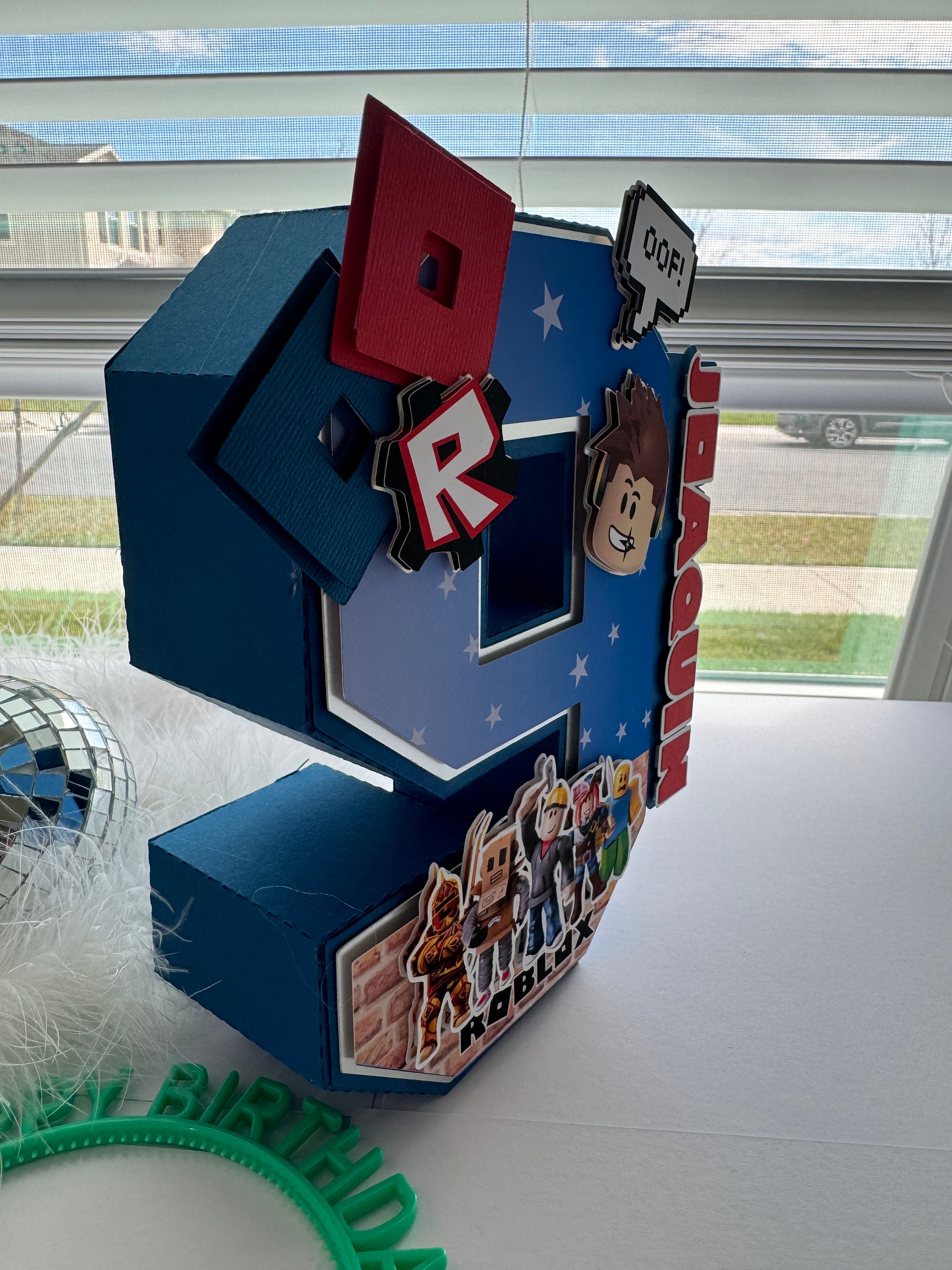Roblox 3D Letters Roblox Party Decor Roblox 3D Numbers - Etsy