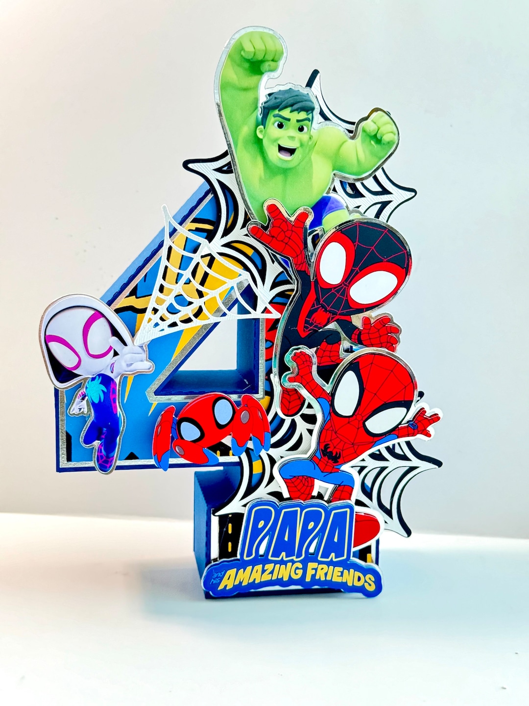 Spidey and His Amazing Friends 3D Letters or Numbers | Spidey Party ...