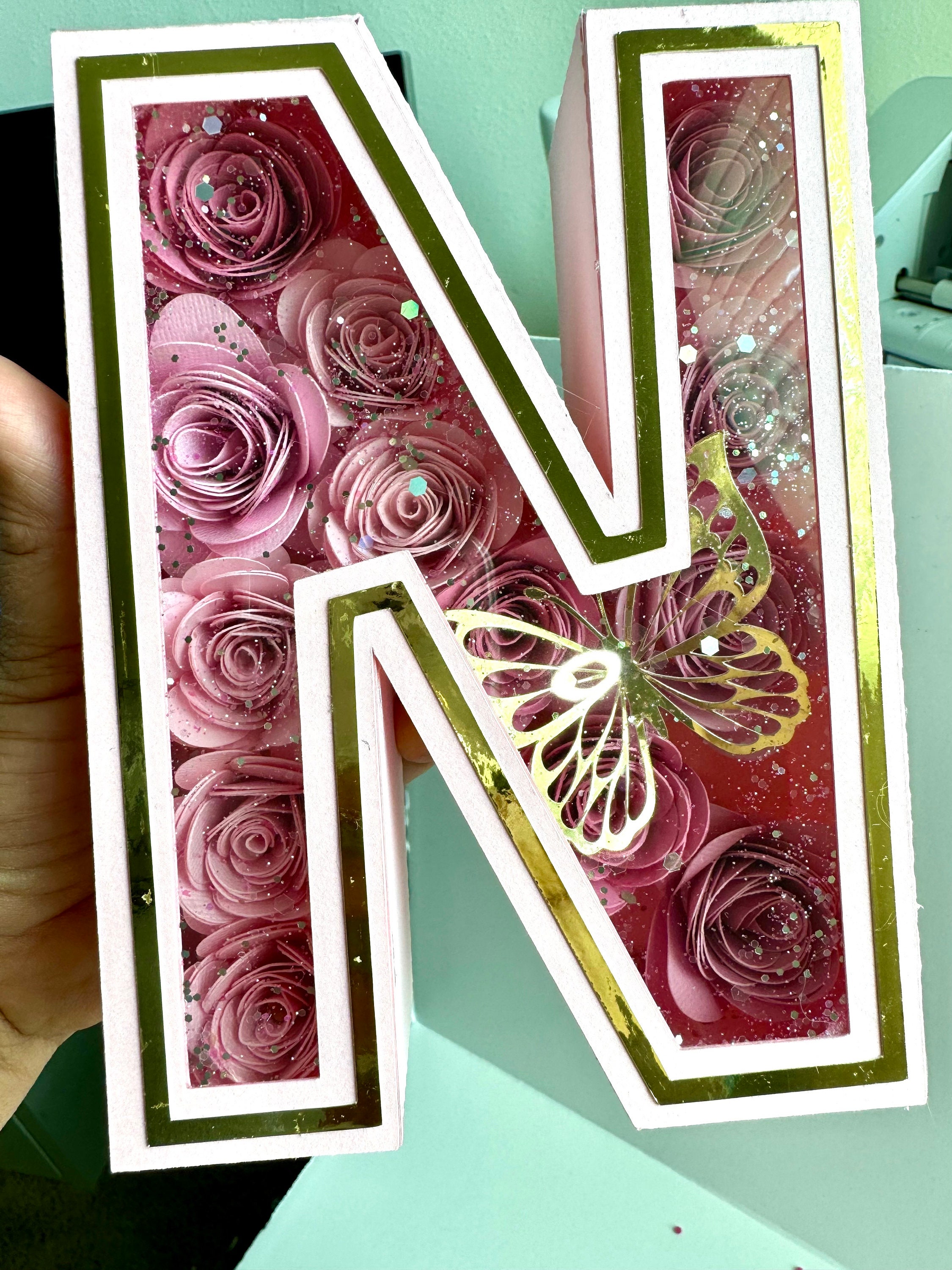 Floral Elegance 3D Letters Flowers Party Personalized Blooms for ...