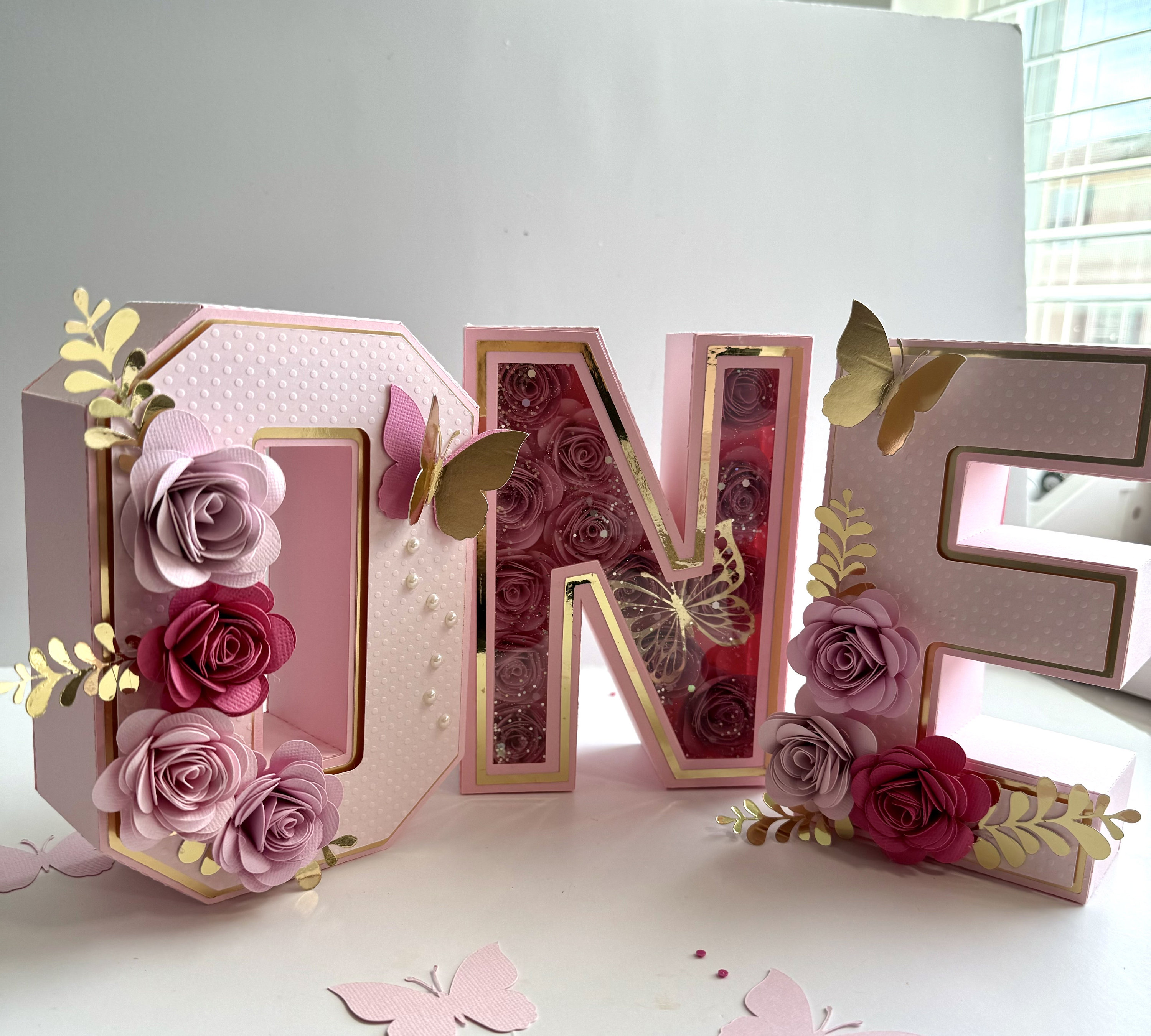 Floral Elegance 3D Letters Flowers Party Personalized Blooms for ...