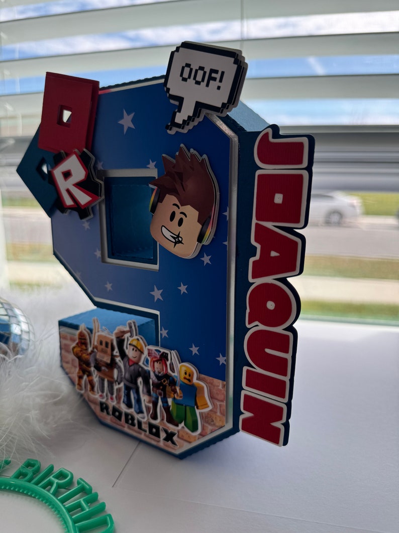 Roblox 3D Letters Roblox Party Decor Roblox 3D Numbers - Etsy