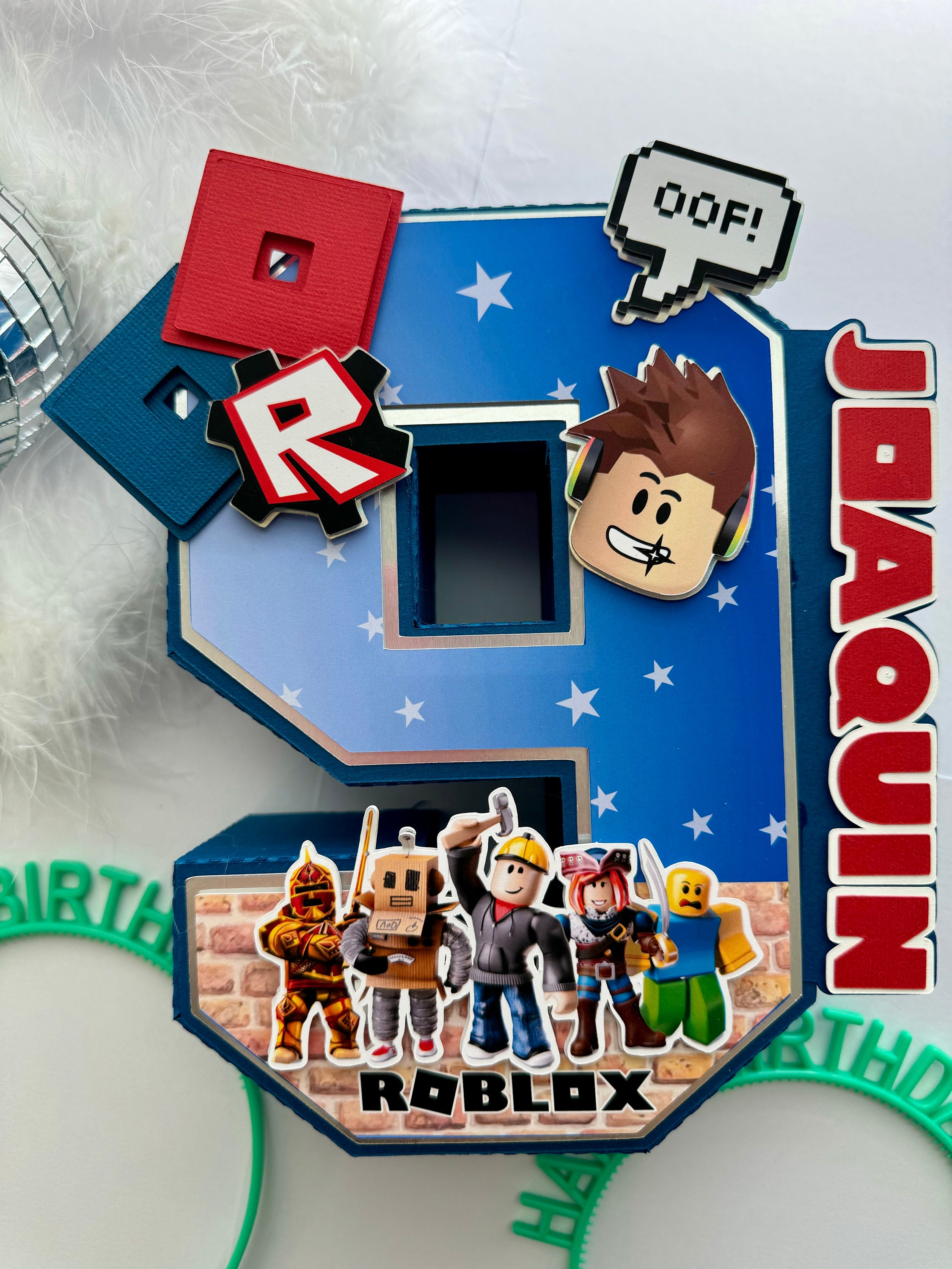 Roblox 3D Letters Roblox Party Decor Roblox 3D Numbers - Etsy