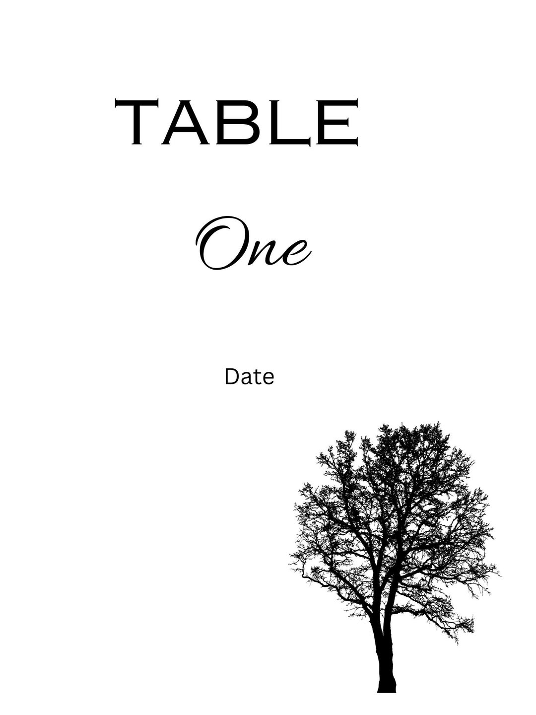 Classic Table Numbers - Etsy