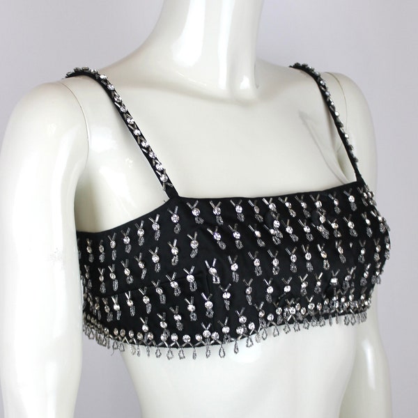 Rhinestone Crop Top - Etsy