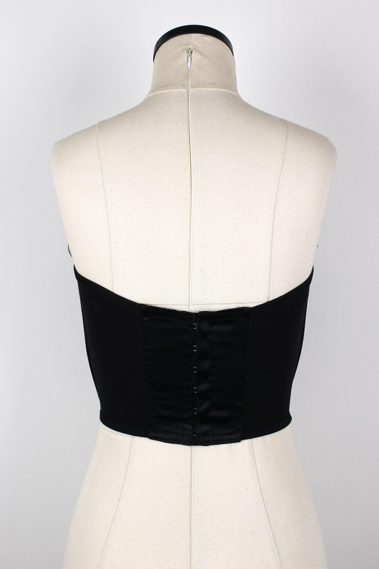1950's Vintage Black Satin Bustier Bra, Vintage Bullet Bra, Vintage ...