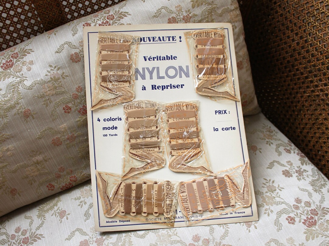 Unused Vintage Hosiery Mending Cards, Stockings Darning Thread, Mixed ...