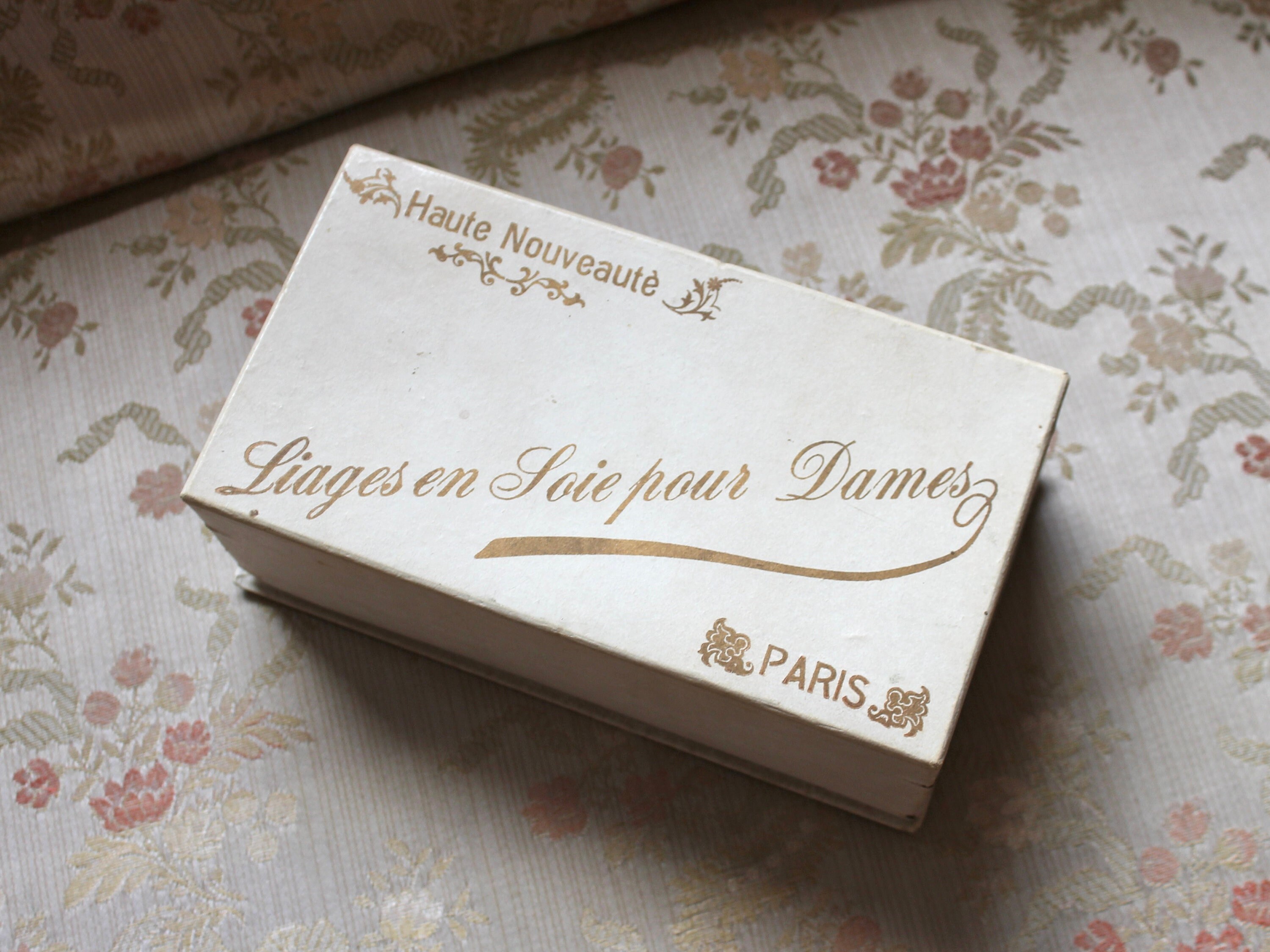 Antique French Silk Garters in Original Box, Edwardian Bridal Garters ...